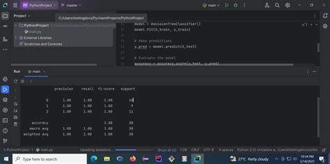 machine learning model using scikit learn