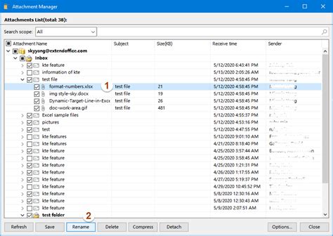 Attachment Manager Savedeletecompressdetach All Attachments In Outlook