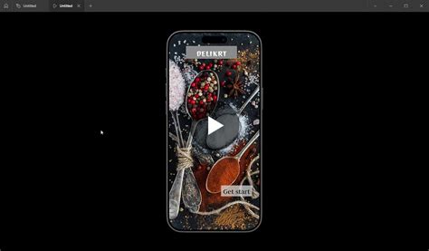 🍔 Ui Ux Internship Task 1 Food App Design Karthika V