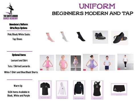 The South London Dance Academy — Uniform