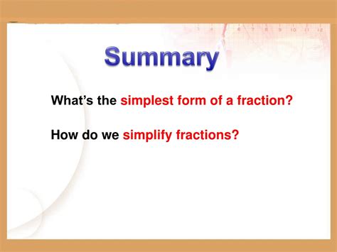 Ppt Simplifying Fractions Powerpoint Presentation Free Download Id 9095117