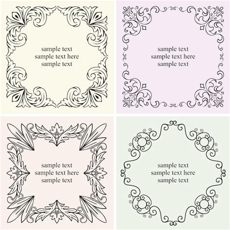 Premium Vector Decorative Text Frames
