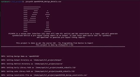 Github Vishwajithvpai Vishwajithvpai A User Interface For Yosys And Opentimer A Tcl