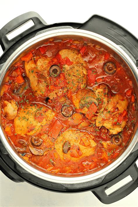 Best Instant Pot Chicken Cacciatore Crunchy Creamy Sweet