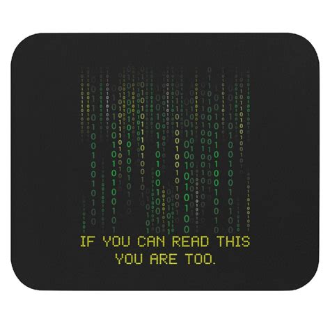 Computer Binary Code Programmer Nerd Computer Coding Geek Mouse Pads Sold By Peafowltoken Sku