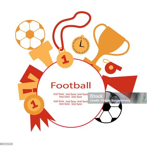 축구 공 상금 컵 메달 상금 라우드 스피커 카드 휘파람 및 시계와 인사말 카드 또는 초대장 엽서 로고 또는 디자인에 대한 축구