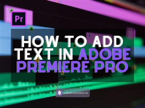Small How To Add Text In Adobe Premiere Pro E C Fa C