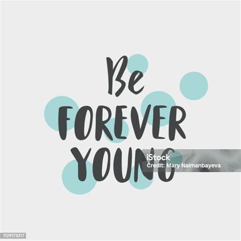 영원히 젊은 손 엽서 T셔츠 디자인 인쇄 로고 견적으로 그려진된 영감 동기 부여 글자 수 있습니다 벡터 일러스트 레이 션 사랑에 대한 스톡 벡터 아트 및 기타 이미지