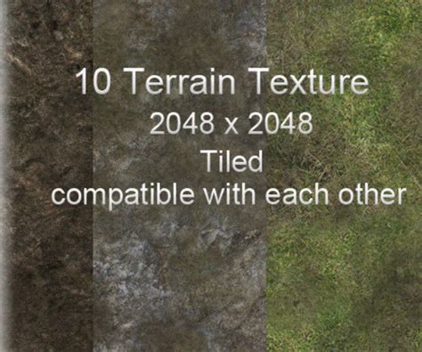 Artstation Terrain Texture Pack Tiled Texture Game Assets