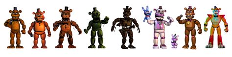 Evolution Of Freddy Fazbear By Coolteen15 On Deviantart