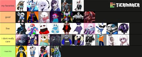 All Sans Aus Tier List Community Rankings Tiermaker