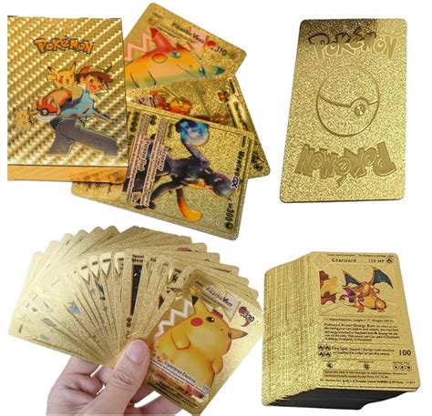 Купить КОЛЛЕКЦИОННЫЕ КАРТОЧКИ POKEMON ИЗ ЗОЛОТОЙ ФОЛЬГИ, 55 ШТ.: отзывы ...