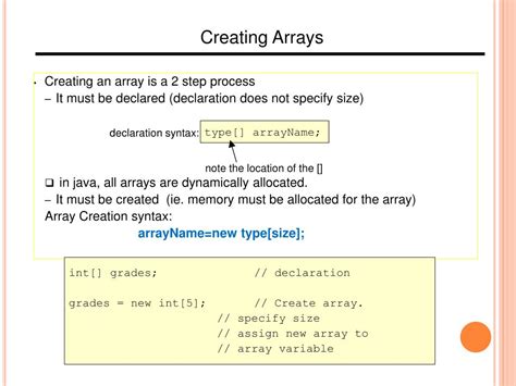 PPT Arrays In Java PowerPoint Presentation Free Download ID 2383028