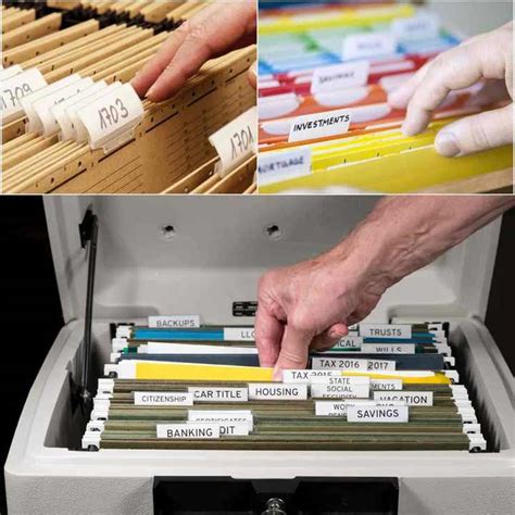 Organize With Ease 100 Sets Of File Folder Tabs
