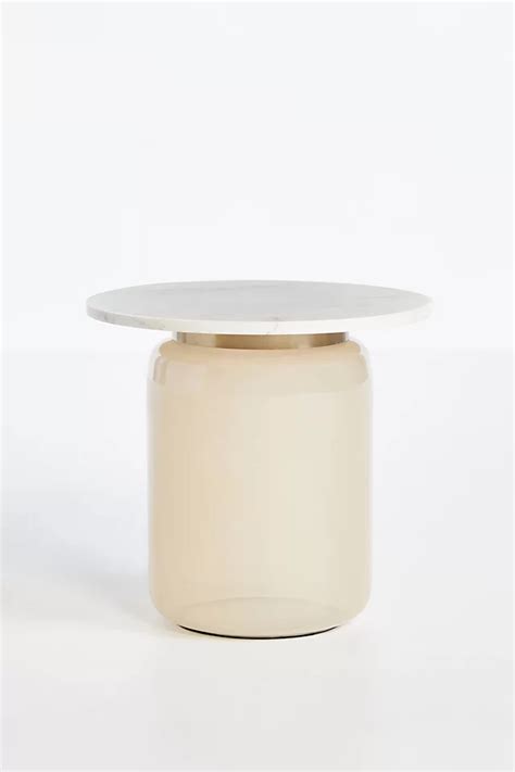 Infinity Glass Side Table Anthropologie