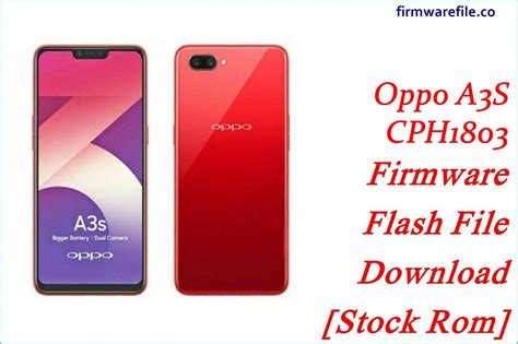 Oppo F9 Cph1823 Firmware Flash File Download [stock Rom]