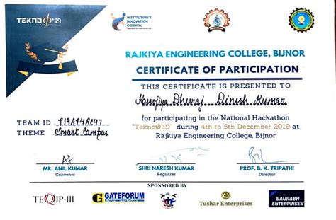National Level Hackathon Participation Certificatepdf