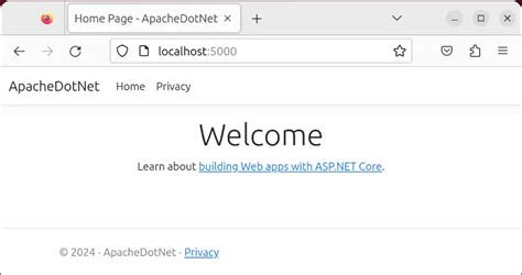 Host Aspnet Core On Apache In Linux
