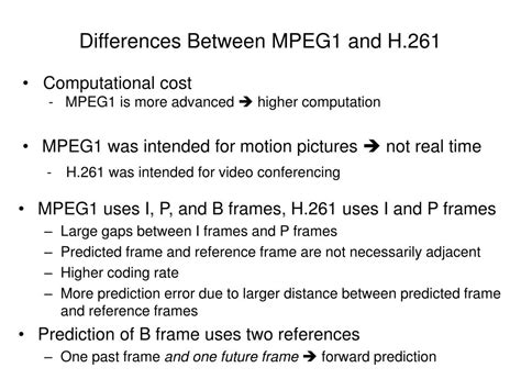 Ppt Mpeg1 Coding Standard Powerpoint Presentation Free Download Id