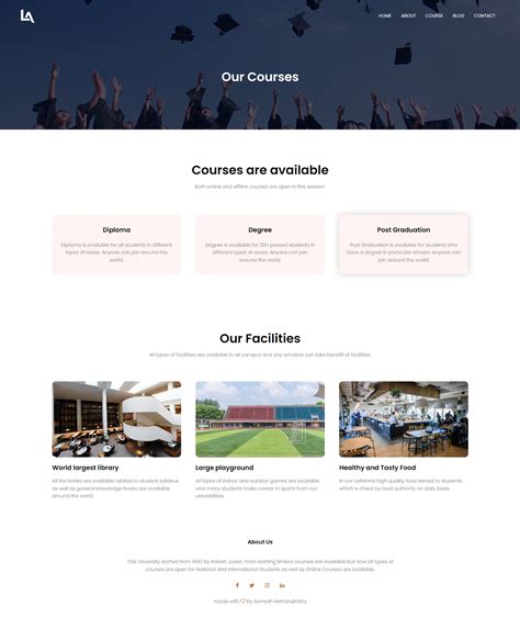 Website From Html Css On Behance