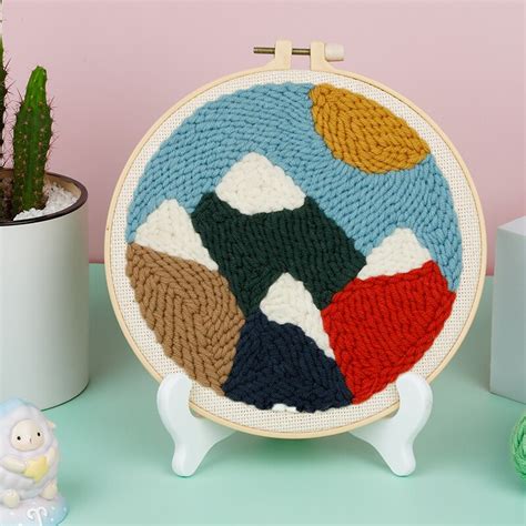 Punch Naald Kit Voor Starter Punch Naald Embrodery Vicedeal