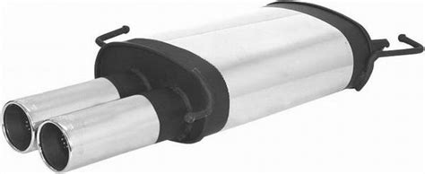 Nissan 200sx Remus Rear Silencer With Dual Exhaust Tips Round