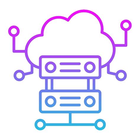 Premium Vector Cloud Server Icon