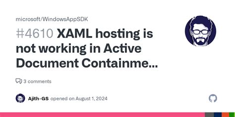 Xaml Hosting Is Not Working In Active Document Containment Scenario · Issue 4610 · Microsoft