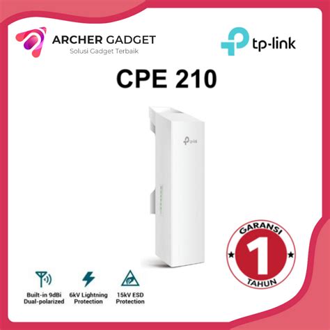 Jual Tp Link Cpe210 2 4ghz 300mbps 9dbi Outdoor Cpe 210 Garansi Resmi 1 Tahun Shopee Indonesia