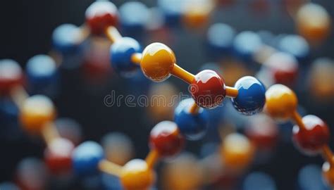 Investigating Molecular Structures That Are The Building Blocks Of All Matter Stock Image