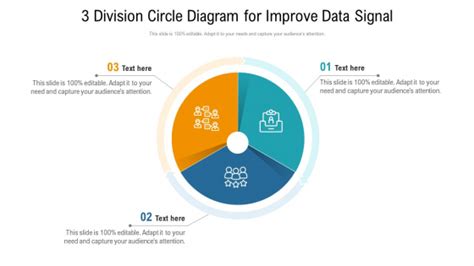 3 Division Circle Diagram For Improve Data Signal Ppt PowerPoint