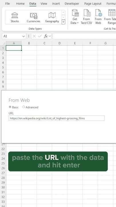 Stop Copy Pasting Use Excels Web Data Import Trick Instead Excel