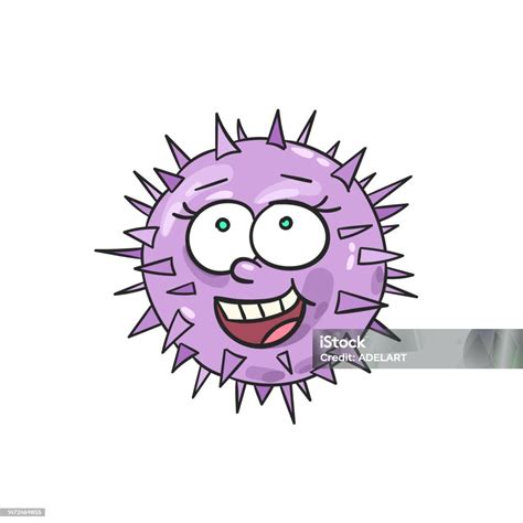 미생물 낙서 바이러스 스케치 박테리아 세포 세균 알레르기 질병 기생충 단세포 유기체 귀여운 만화 미생물 감염 재미있는 미생물 외국인 만화에 대한 스톡 벡터 아트 및 기타