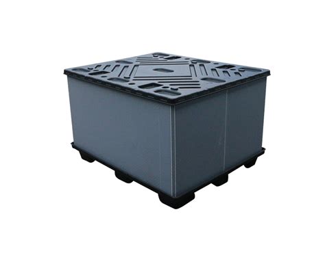 1210 760heavy Duty Foldable Sleeve Stackable Storage Plastic Pallet