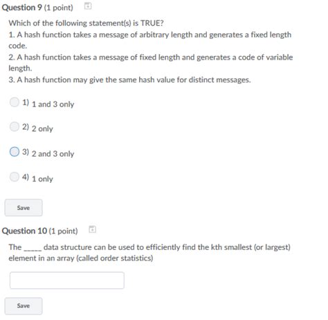 Solved Question Point If Every Node Of A Tree Has O Or Chegg