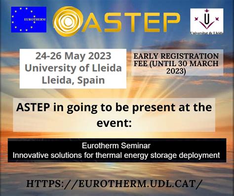 Astep H2020 On Linkedin Eurotherm Csp Solarthermal Tes Thermal Energystorage