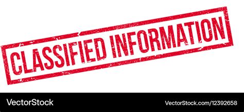 Classified Information Rubber Stamp Royalty Free Vector