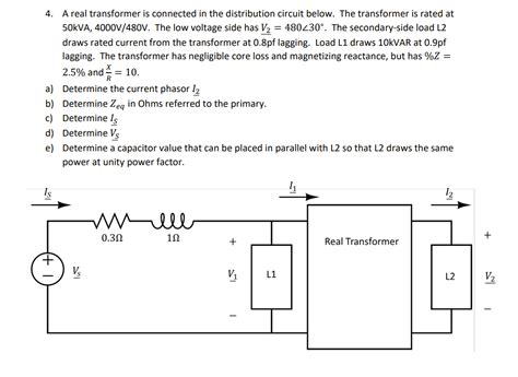 Solved A Real Transformer Is Connected In The Chegg