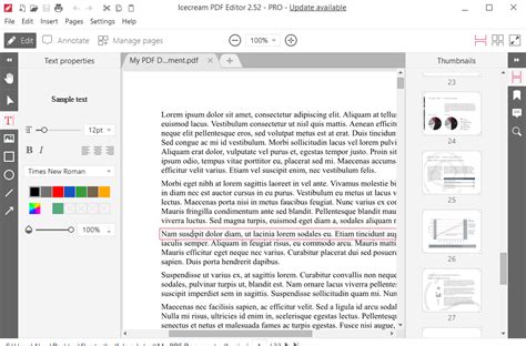 how to edit existing text in pdf icecream apps