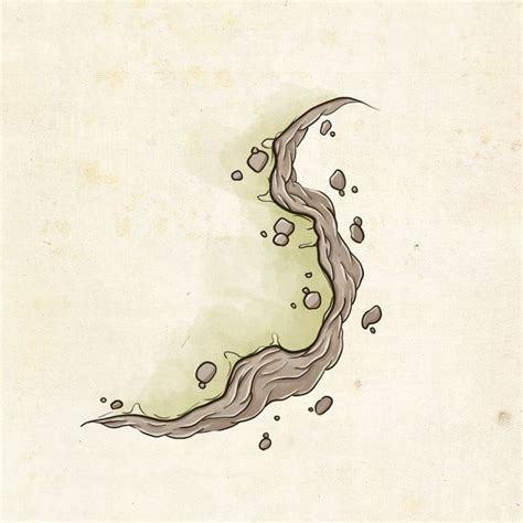 Top Down Cliff For A Fantasy Map Fantasy Map Drawings Environmental Art