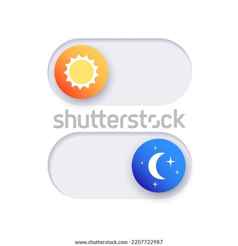 Switch Element Button Light Dark Theme Stock Vector Royalty Free
