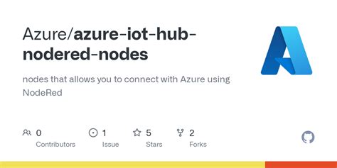 Github Azureazure Iot Hub Nodered Nodes Nodes That Allows You To