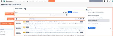 View And Analyze Log Files Decadis App Help Center