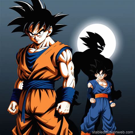 Mysterious Figure Behind Scared Goku Stable Diffusion Online Mysterious Figure Behind Scared Goku Stable Diffusion Online