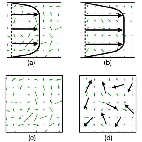 A Mean Velocity Profile D Profile And Fluctuations Green Arrows