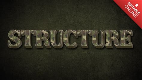 Structure Text Effect Generator Textstudio