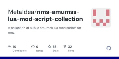 GitHub MetaIdea Nms Amumss Lua Mod Script Collection A Collection Of Public Amumss Lua Mod