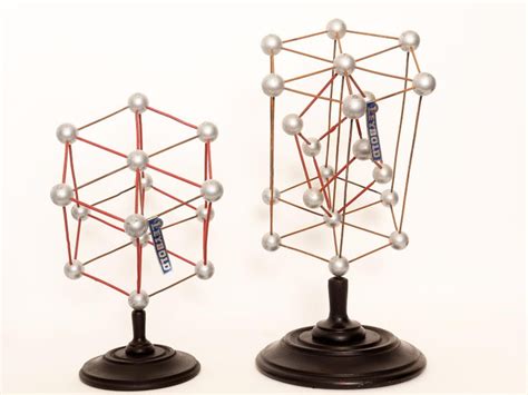 Pair Of Molecular Atomic Structure Models For Didactic Use Germany