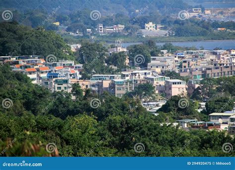 High Angle View Of Hong Kong Rural Village In Tai Po New Territories