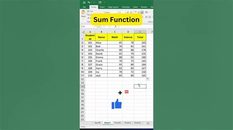 Sum Function Mastering Excel Seconds With Shortcuts Excel Exceltips Function Youtube